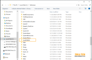 Fonction du dossier SysWOW64 sur Windows